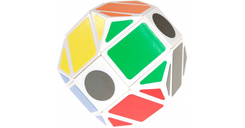 Rotational Puzzles | Mask Cube - White Body | Puzzle Master Inc