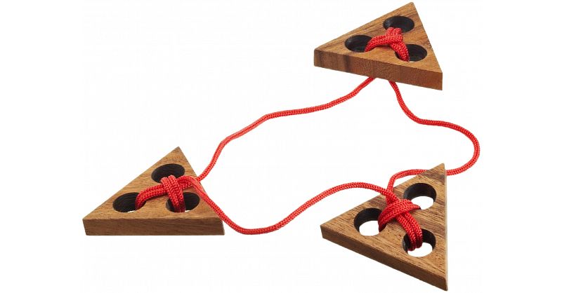 Triple Triangle | European Wood Puzzles | Puzzle Master Inc
