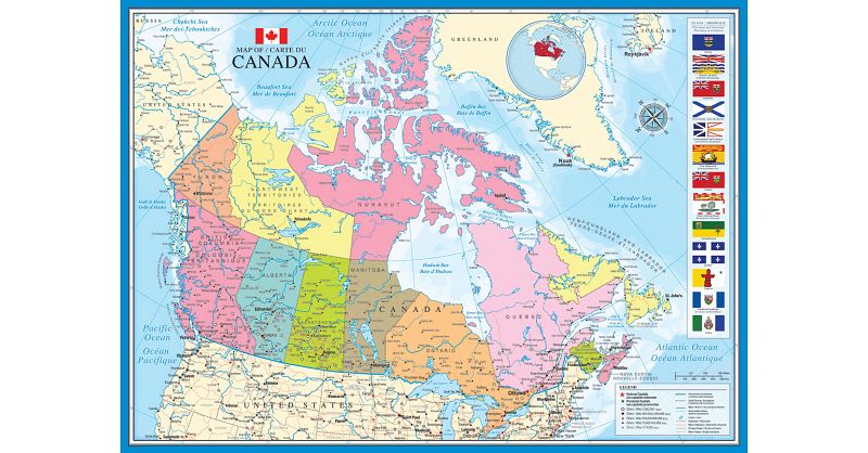 Map Of Canada | 1000 Pieces | Puzzle Master Inc