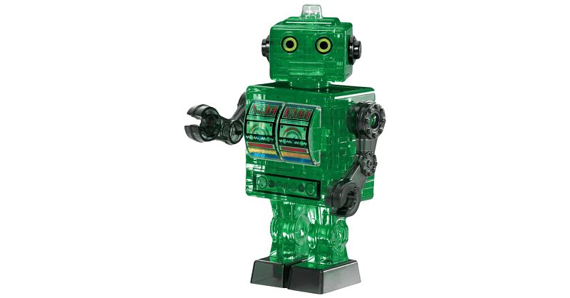 3D Crystal Puzzle - Tin Robot (Green) | 3D Crystal Puzzles | Puzzle ...