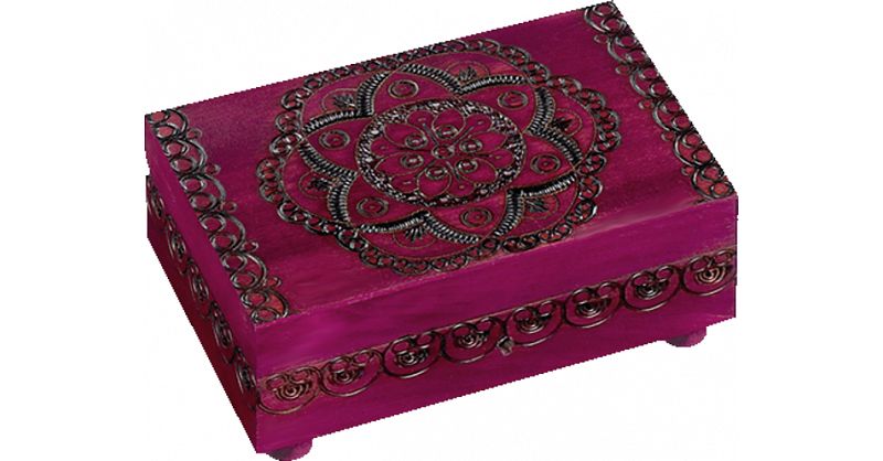 Floral Pattern Puzzle Box | Wooden Puzzle Boxes | Puzzle Master Inc