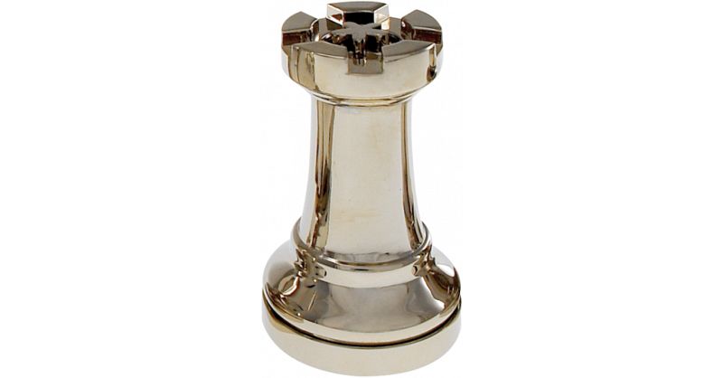Silver Color Chess Piece - Rook | Hanayama Metal Puzzles | Puzzle ...