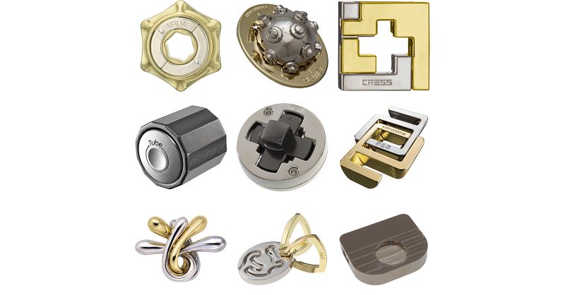 Group Special - a set of 10 Hanayama's puzzles | Metal Puzzles | Puzzle ...