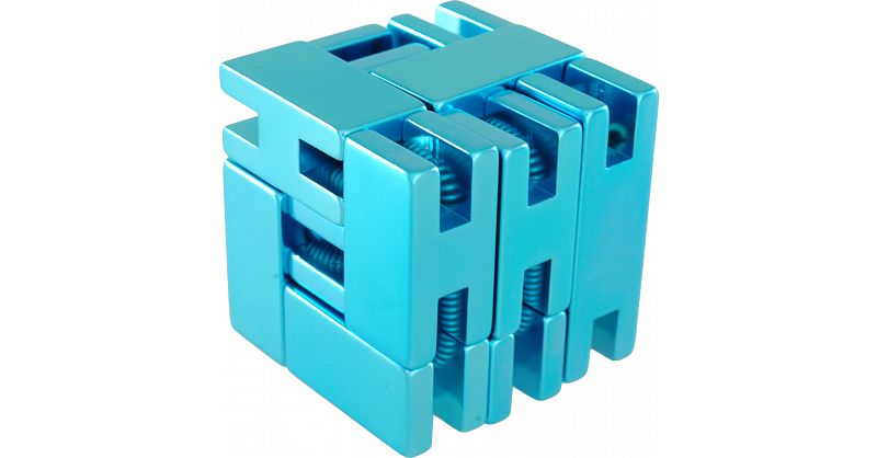 Puzzle Solution for Line Cube - Blue - Puzzle Master Inc.