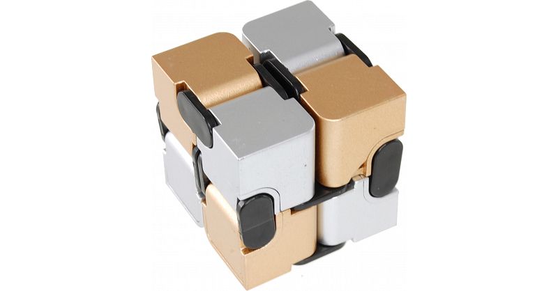Infinity (Endless Fold) Cube - 2 color (gold & silver) | Fidget Toys ...