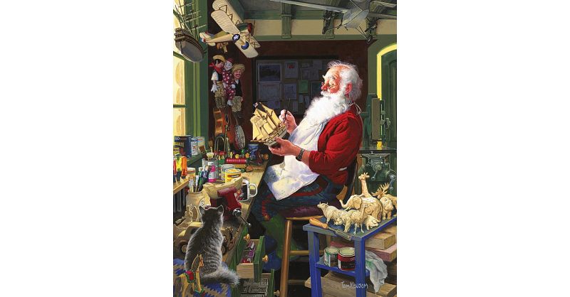 Santa's Workbench - Large Piece | 500-749 Pieces | Puzzle Master Inc