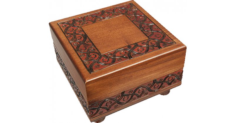 Waved Motif - Secret Box | Wooden Puzzle Boxes | Puzzle Master Inc
