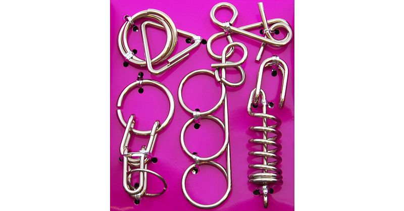 Hanayama Wire Puzzle Set - Purple | Hanayama Metal Puzzles | Puzzle ...
