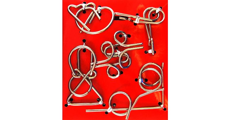 Puzzle Solution for Hanayama Wire Puzzle Set - Red - Puzzle Master Inc.