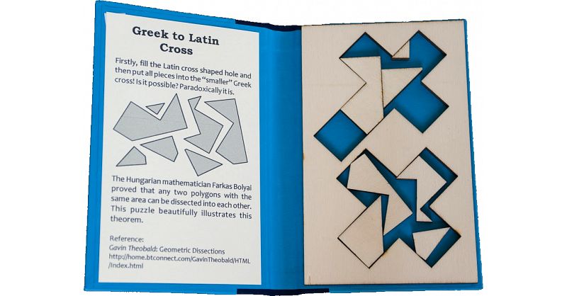 Puzzle Booklet - Greek to Latin Cross | Packing Puzzles | Puzzle Master Inc