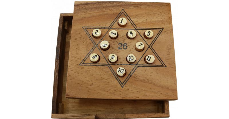 Star 26 Math Puzzle | More Wood Puzzles | Puzzle Master Inc