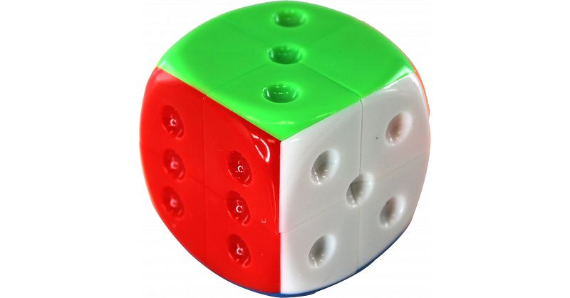 2x2x2 Dice Cube - Stickerless | 2x2 | Puzzle Master Inc