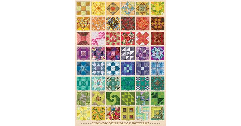 Common Quilt Blocks | 1000 Pieces | Puzzle Master Inc