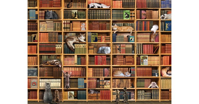 The Cat Library | 1000 Pieces | Puzzle Master Inc