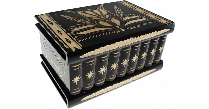 Romanian Puzzle Box - Extra Large Black | Istvan Bondi | Puzzle Master Inc