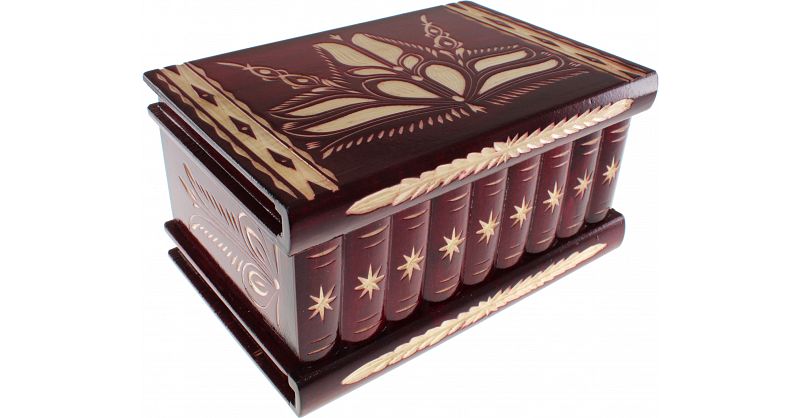 Romanian Puzzle Box - Extra Large Red | Istvan Bondi | Puzzle Master Inc