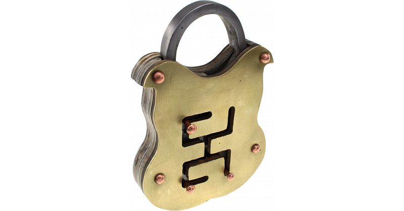 Schiebeschloss - Metal Sliding Lock | Wood Puzzles | Puzzle Master Inc