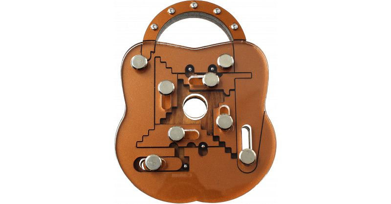 JP Lock Bronze | Wooden Puzzle Locks | Puzzle Master Inc