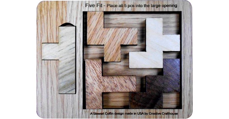 Five Fit - Small Version | Stewart Coffin | Puzzle Master Inc