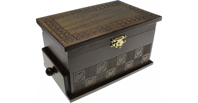 Heart Trick Box - Medium | Wooden Puzzle Boxes | Puzzle Master Inc