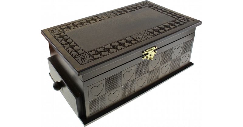 Heart Trick Box - Large | Puzzle Boxes / Trick Boxes | Puzzle Master Inc