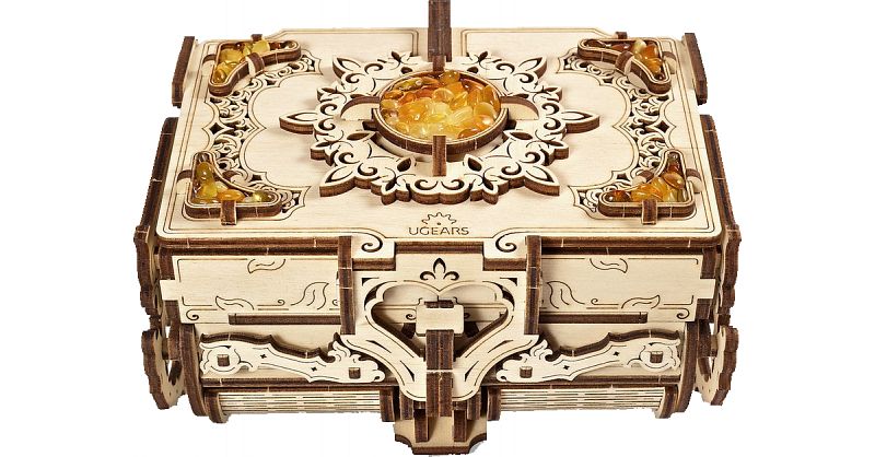 Mechanical Model - Amber Box | Wooden Puzzle Boxes | Puzzle Master Inc