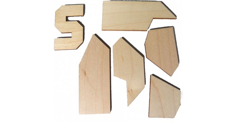 Letter S Puzzle | Tangram Puzzles | Puzzle Master Inc