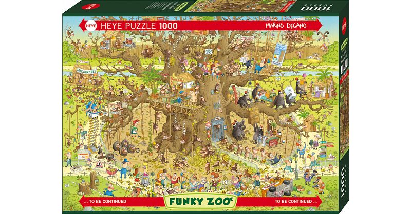 Funky Zoo: Monkey Habitat | 1000 Pieces | Puzzle Master Inc