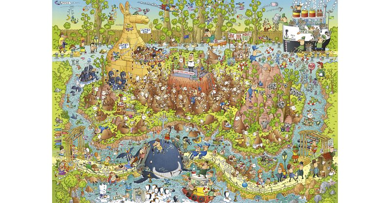 Funky Zoo: Australian Habitat | 1000 Pieces | Puzzle Master Inc