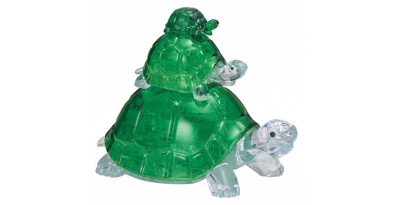 3D Crystal Puzzle - Turtles | 3D Crystal Puzzles | Puzzle Master Inc