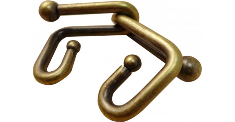 Hook - Antique Style Metal Puzzle | Puzzle Master Wire Puzzles | Puzzle ...