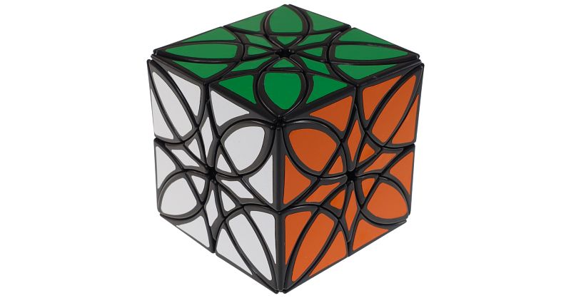 Butterflower Cube - Black Body | Rubik's Cube & Others | Puzzle Master Inc