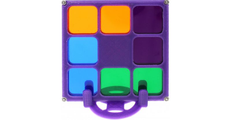 Four Color Chroma Slide Puzzle | 3D Printed Puzzles | Puzzle Master Inc