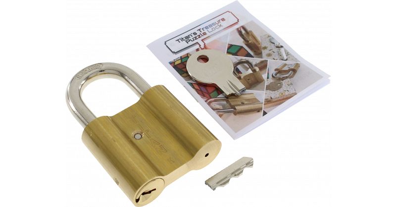 Titan's Treasure Puzzle Lock | Metal Puzzle Locks | Puzzle Master Inc