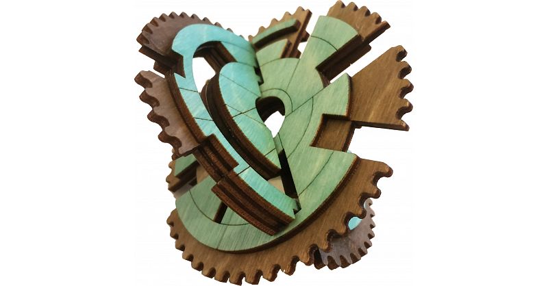 Gearly: 3D Gear Labyrinth Puzzle | European Wood Puzzles | Puzzle ...