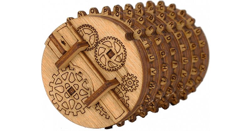 Kryptos - Cryptex DIY Wooden Puzzle Kit | Wooden Models & Kits | Puzzle ...