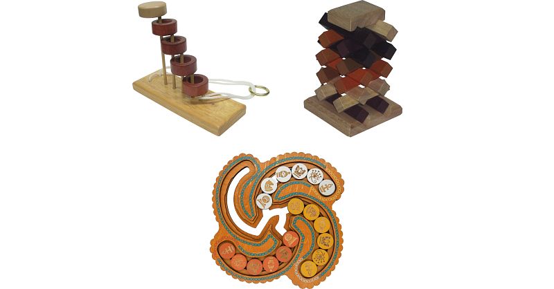 .Level 10 - a set of 4 Wood Puzzles | Group Specials | Puzzle Master Inc
