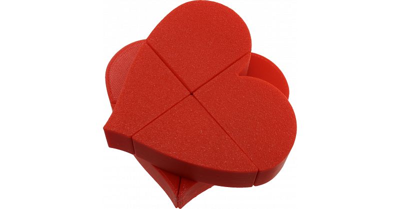 Ghost 2x2x2 Heart Puzzle - Red Body (3D printing Mod) | Other ...