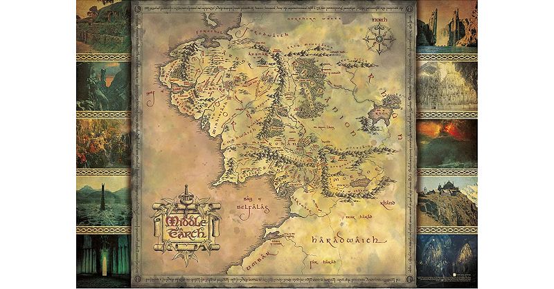 Lord of the Rings Map | 1000 Pieces | Puzzle Master Inc