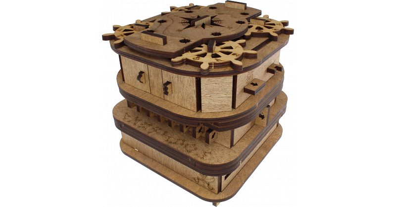 Cluebox MEGABOX: Davy Jones' Locker - Escape Room in a box | Wooden Puzzle Boxes | Puzzle Master Inc