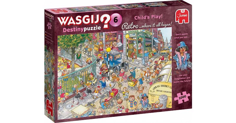 Wasgij Destiny Retro #6: Child's Play! | 1000 Pieces | Puzzle Master Inc