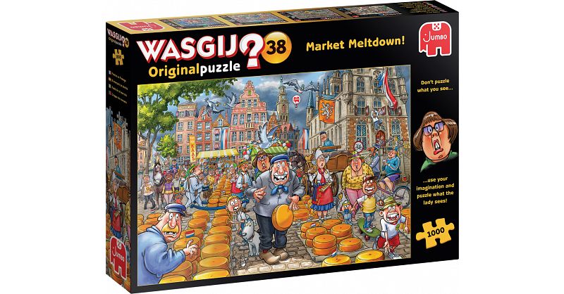 Wasgij Original #38: Market Meltdown | 1000 Pieces | Puzzle Master Inc