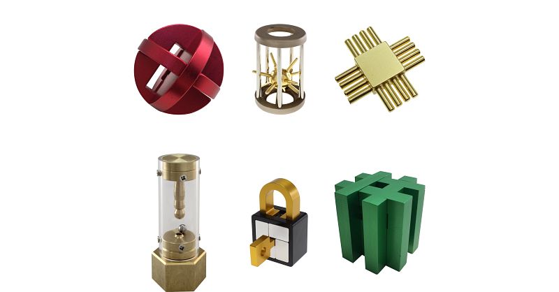 .Level 8 - a set of 4 Puzzle Master Metal Puzzles | Metal Puzzles ...