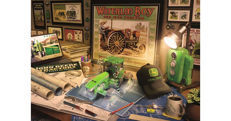 John Deere Work Desk - Large Piece Format | 500-749 Pieces | Puzzle ...