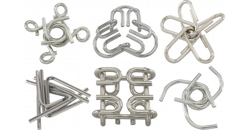Grand Masters Wire Puzzle Series - Set of 6 puzzles | Wire Puzzles ...