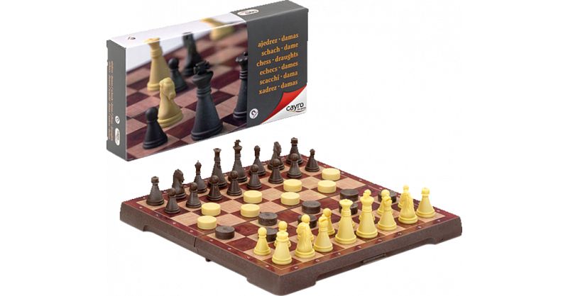 Magnetic Chess & Draught Set - Small | Chess Sets - Board & Pieces ...