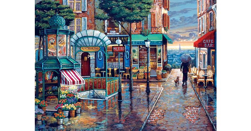 Rainy Day Stroll | 1000 Pieces | Puzzle Master Inc