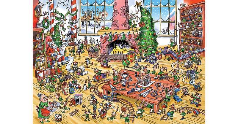 DoodleTown: Elves At Work | Jigsaws | Puzzle Master Inc