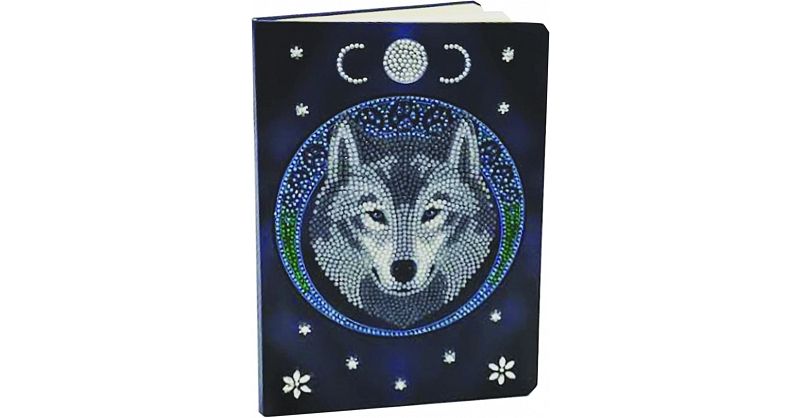 D.I.Y Crystal Art Notebook Kit - Lunar Wolf | Arts & Crafts | Puzzle ...