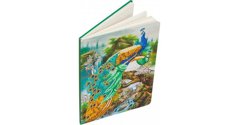 D.I.Y Crystal Art Notebook Kit - Peacock Waterfall | Arts & Crafts ...